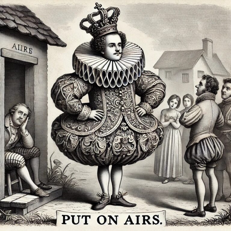 put on airs の意味とは？《例文・語源・使い方を徹底解説》 | 日々、読書日和